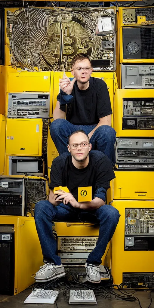 typical cryptocurrency nerd, sitting in front of old 9 | Stable ...