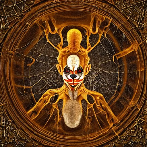 1860 photo of an ancient fractal clown-demon devouring | Stable ...