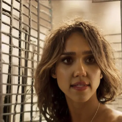 a film still of jessica alba in the mafu cage | Stable Diffusion