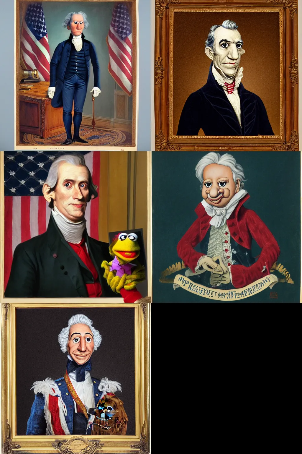 official portrait of the first muppet president of the | Stable ...