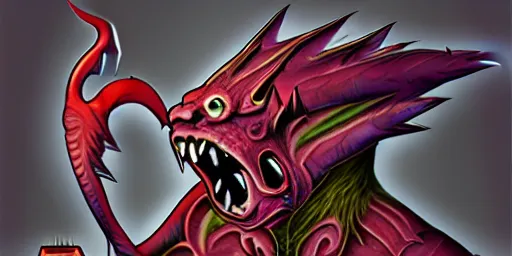 razorfiend monster, Dungeons and Dragons, fantasy art | Stable ...