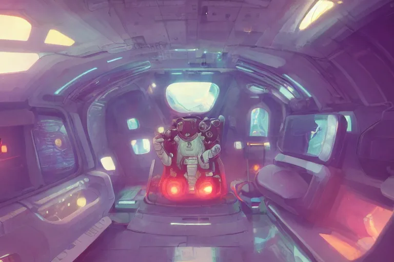 a close up shot of pepe inside a spaceship, wadim | Stable Diffusion ...