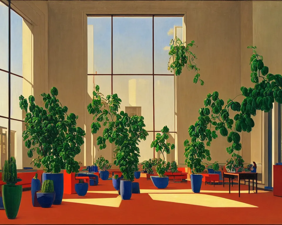 luxury living room full of plants and trees by moebius | Stable ...