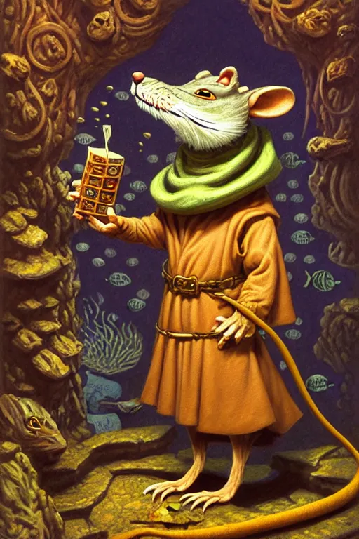 classic oil painting, an anthropomorphic bipedal rat | Stable Diffusion ...