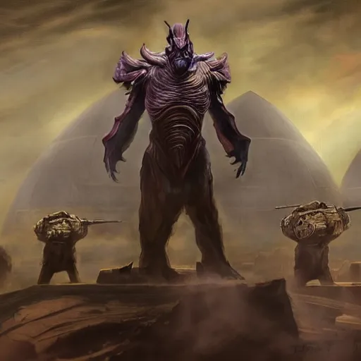 full body image of a zerg overlord as dictator of star | Stable ...