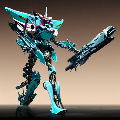 biomechanical mermaid gundam, humanoid shark mecha | Stable Diffusion ...