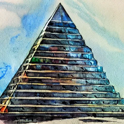 cyberpunk pyramid, watercolor painting | Stable Diffusion | OpenArt