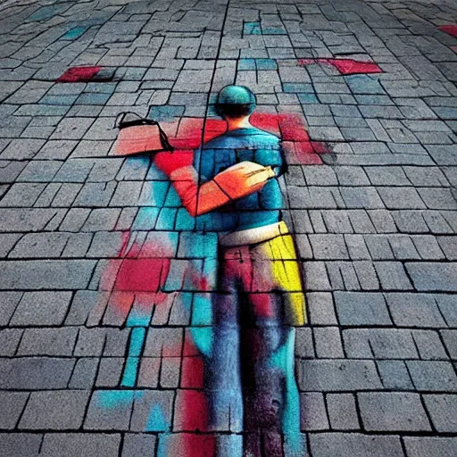 heroinchic street chalk art illusion by erik johansson | Stable ...