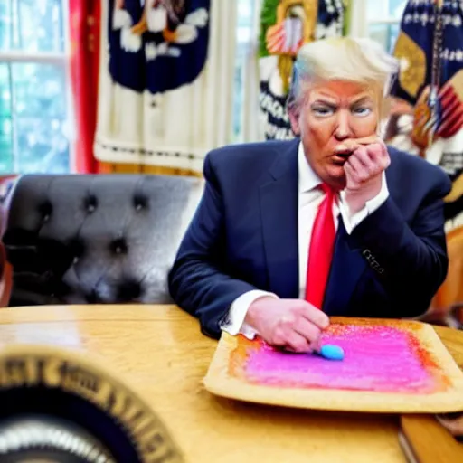 donald trump eating crayons, reuters news photo | Stable Diffusion ...
