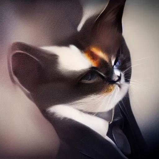 realistic painting of a cat in a tuxedo, ultra long | Stable Diffusion ...