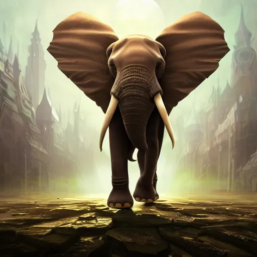 Anthropomorphized Elephant casting epic world spell, | Stable Diffusion ...