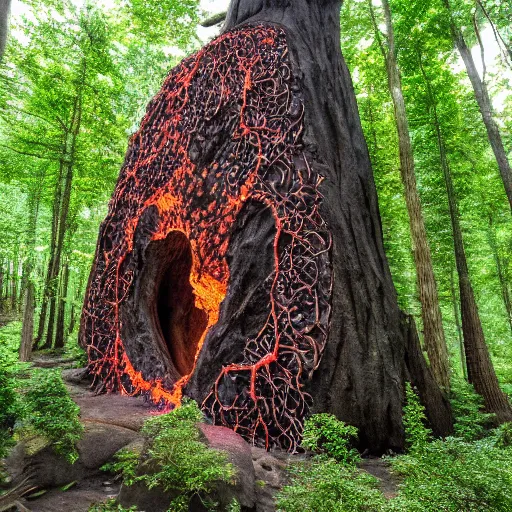 giant tree of life being consumed by lava | Stable Diffusion | OpenArt