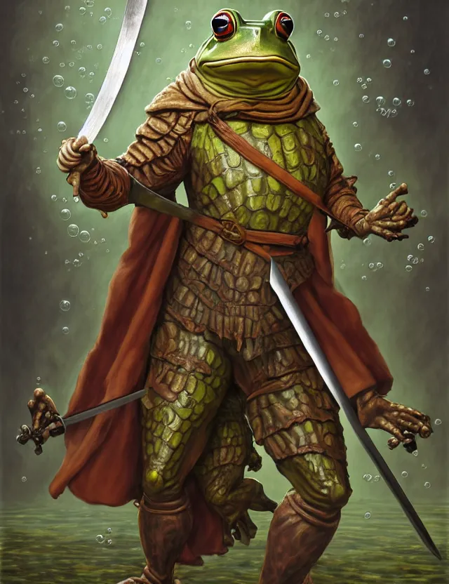 anthropomorphic bipedal frog that is dressed as a | Stable Diffusion ...