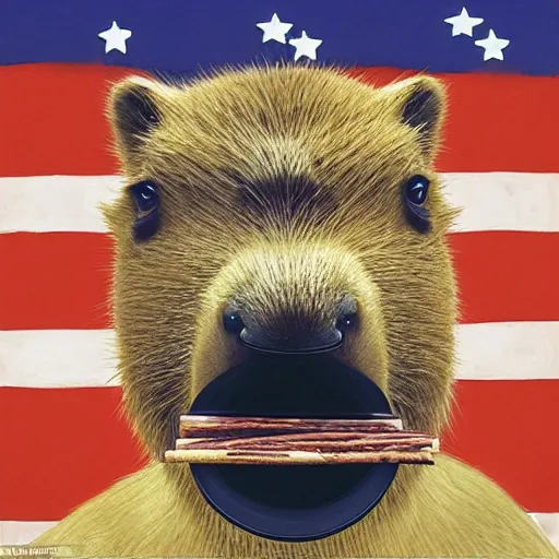 capybara dressed as an american rapper smoking a | Stable Diffusion ...