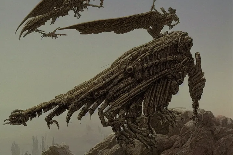 intricate, 3 d, cybernetic hawk, style by caspar david | Stable ...