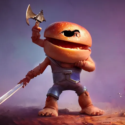 battle toast, a slice of toasted bread with a face, | Stable Diffusion ...