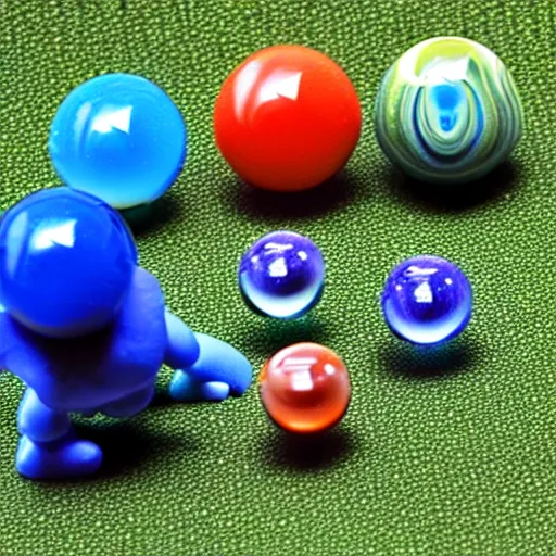 aliens playing with marbles | Stable Diffusion | OpenArt