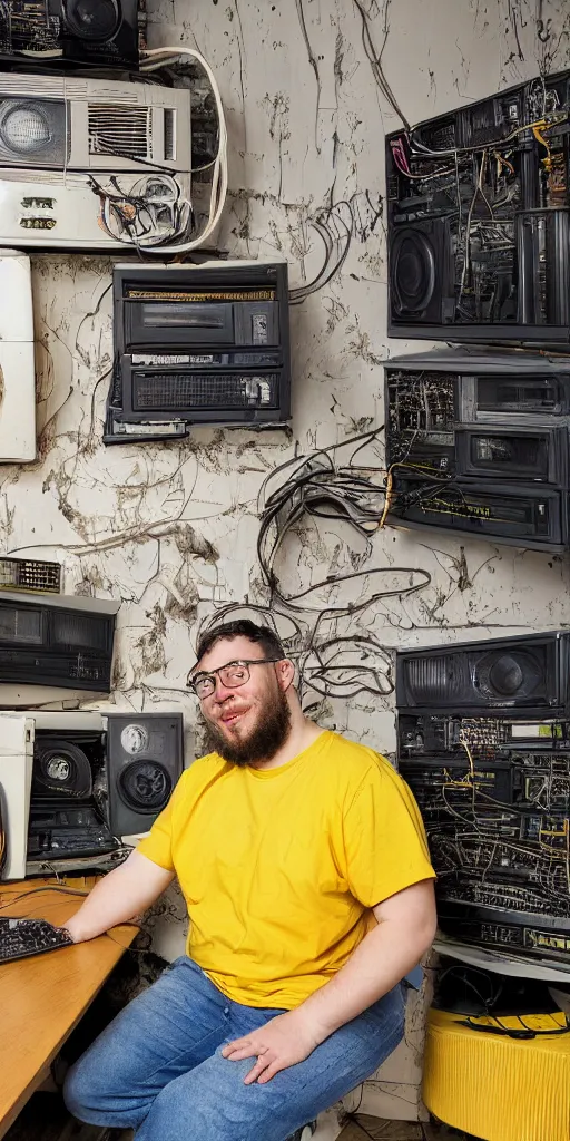 typical cryptocurrency nerd, sitting in front of old 9 | Stable ...