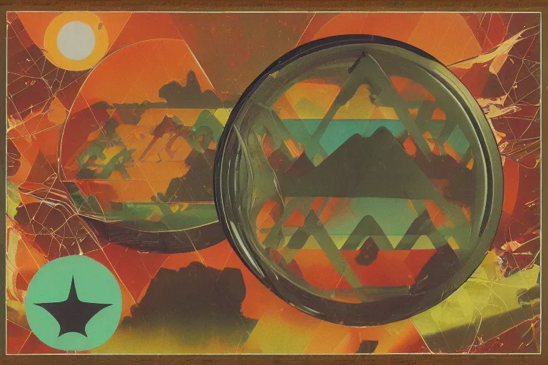 Boards of Canada Geogaddi, album cover, high quality | Stable Diffusion