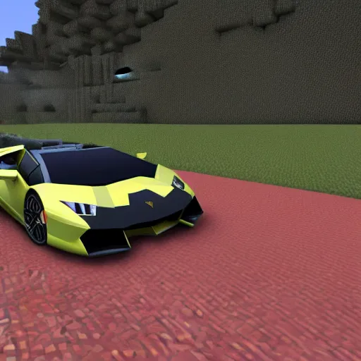 Lamborghini in Minecraft | Stable Diffusion | OpenArt
