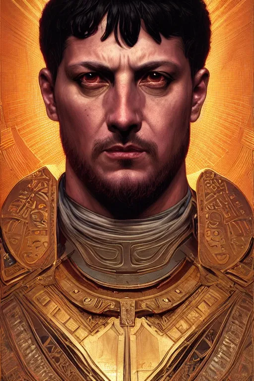 roman emperor in cyberpunk style, realistic portrait, | Stable ...