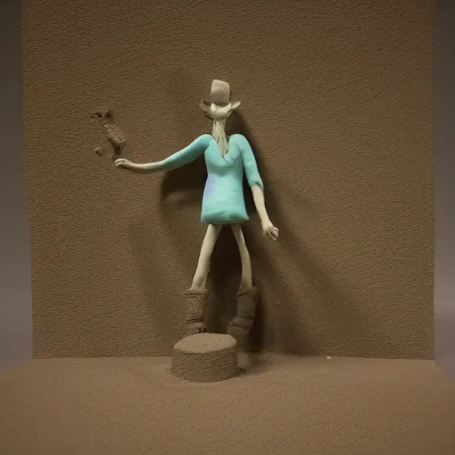 claymation, 3 d clay sculpture, made of clay, person | Stable Diffusion