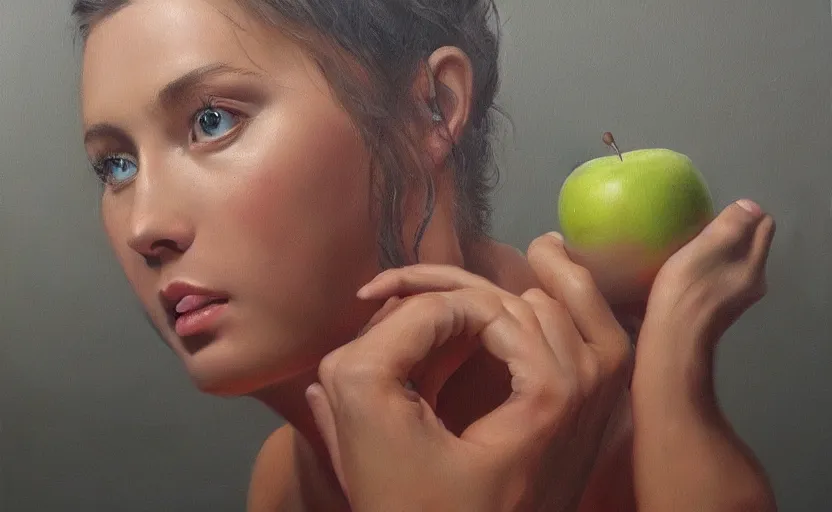 a hyper-realistic studio oil painting of one!!! | Stable Diffusion ...