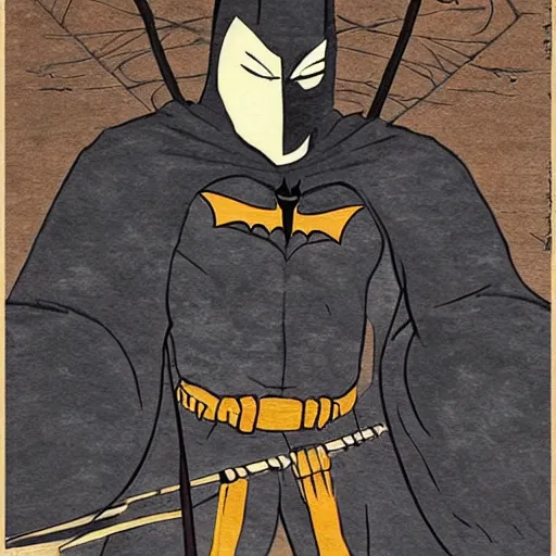 batman samurai at night, feudal medival japan, big | Stable Diffusion ...