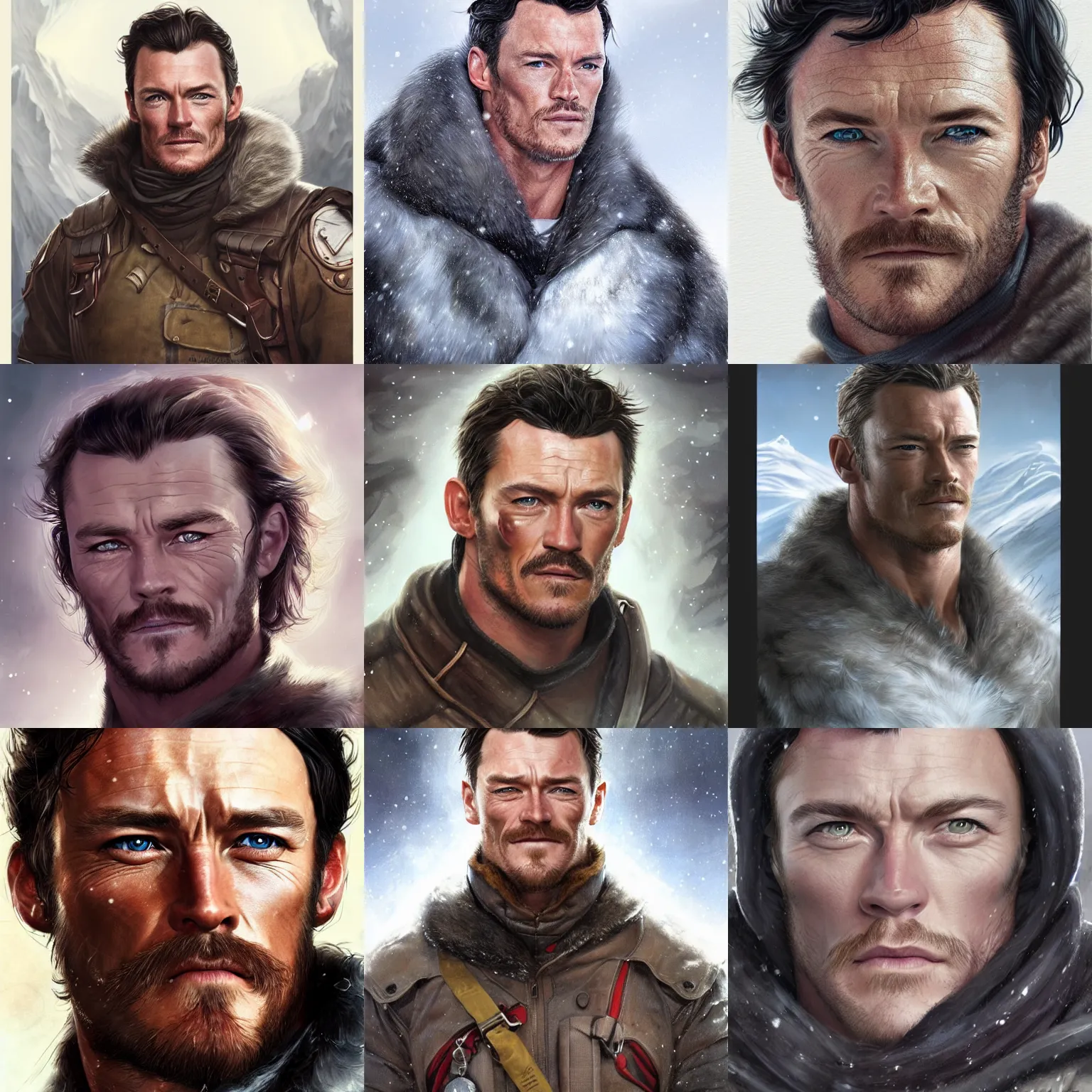 male polar explorer, luke evans, fantasy, D&D, | Stable Diffusion | OpenArt