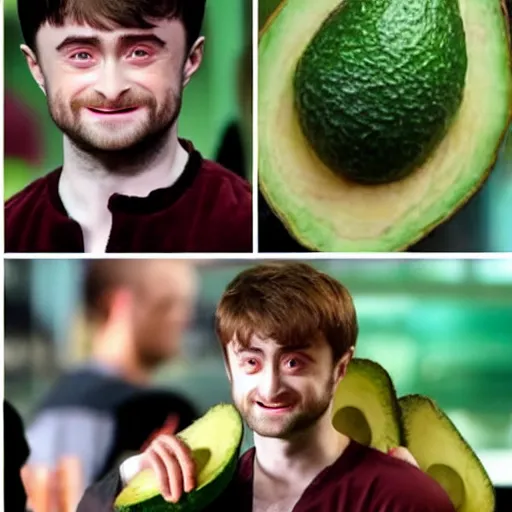daniel radcliffe as an avocado | Stable Diffusion