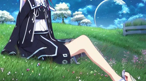 Chaika Trabant sitting in a field of Ghibli Clover | | Stable Diffusion ...