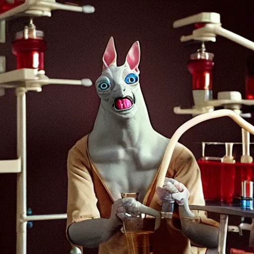 a stopmotion sphynx cat who is a mad scientist in a | Stable Diffusion ...