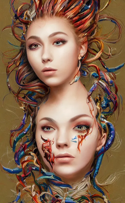 beautiful intricate detailed painting of a girl with | Stable Diffusion ...