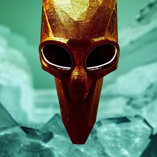 an ominous luminous alien figure embedded within an | Stable Diffusion ...