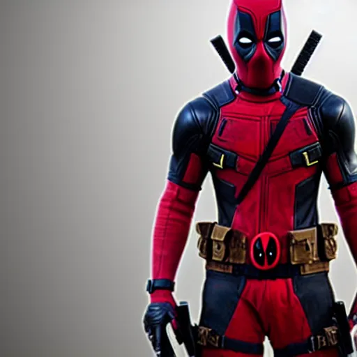 Deadpool suit made out of cloth 4K quality super | Stable Diffusion