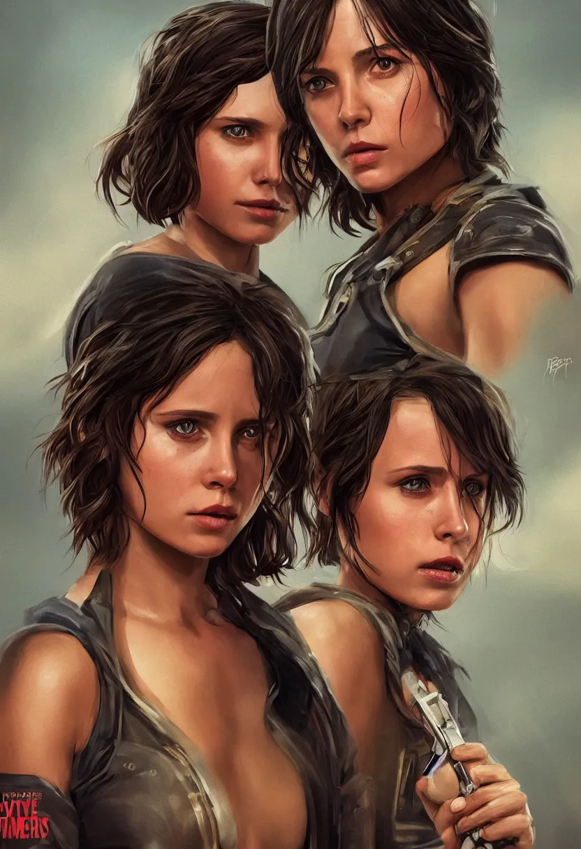 movie poster of gorgeous jyn erso in swimsuit, by | Stable Diffusion ...