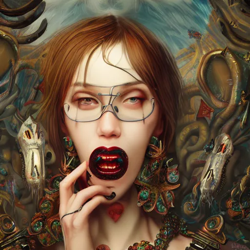 gluttonous monster, maximalist, high detail, 8k, | Stable Diffusion ...