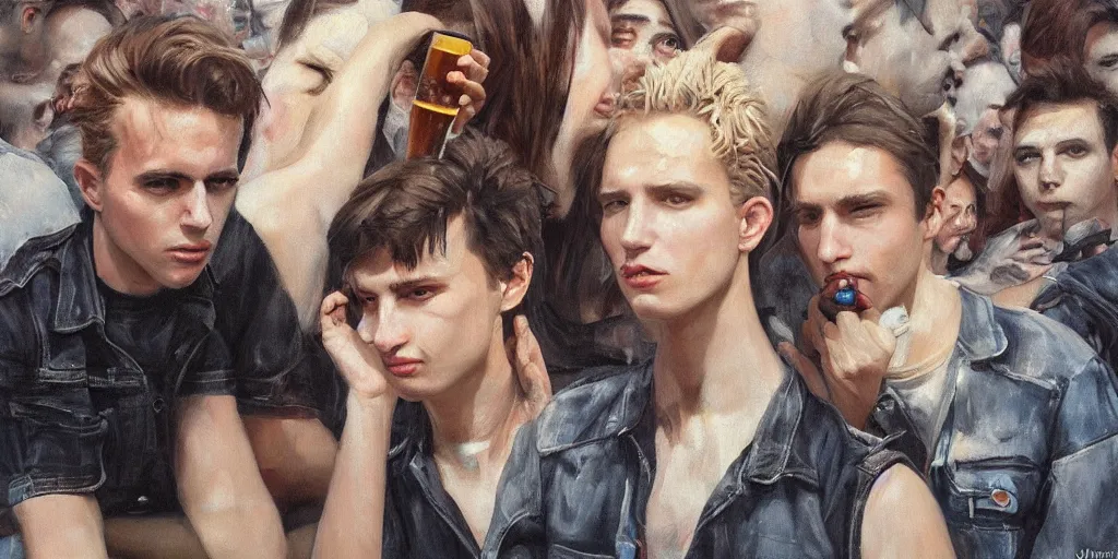 beautiful oil matte portrait painting, 8 0 s punks | Stable Diffusion | OpenArt