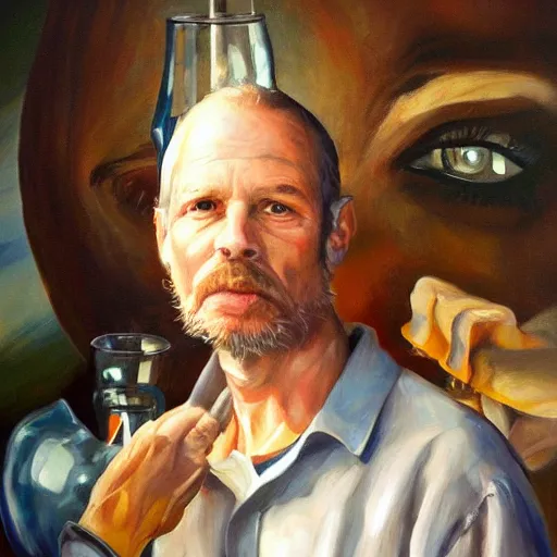 An impressive portrait of a glass wizard, fantastic, | Stable Diffusion