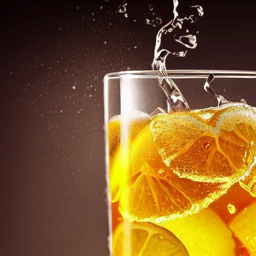 ice - t, iced tea glass with ice, golden hour, | Stable Diffusion | OpenArt