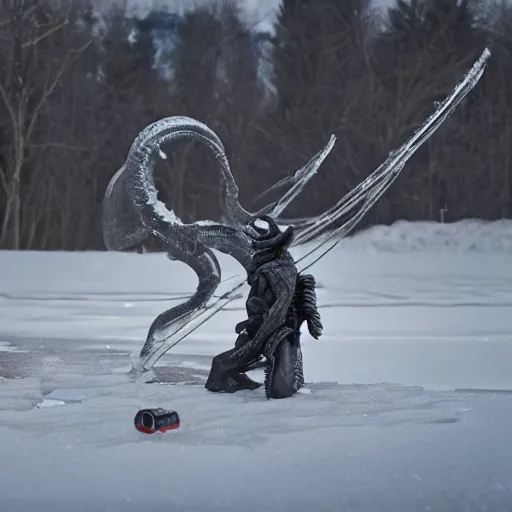 dragon sculpture made of ice | Stable Diffusion | OpenArt