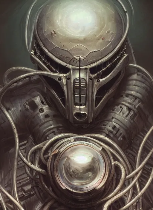 close up sci - fi horror machine glowing mf doom | Stable Diffusion ...