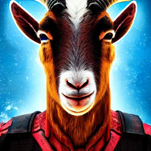 goat Baaah Fieri joins the Avengers , promo photo, | Stable Diffusion ...