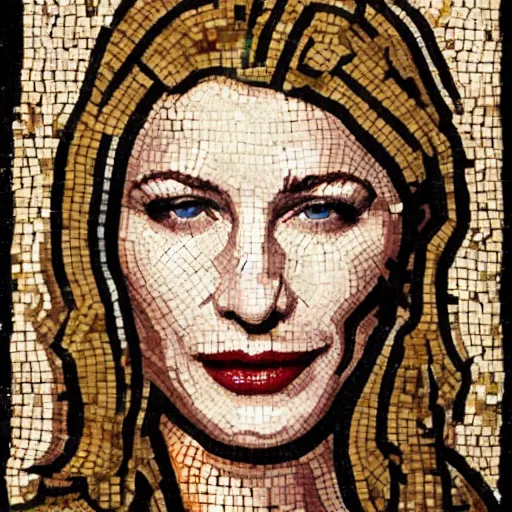 roman mosaic of cate blanchett | Stable Diffusion | OpenArt
