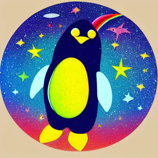 rainbow cosmic penguin | Stable Diffusion | OpenArt