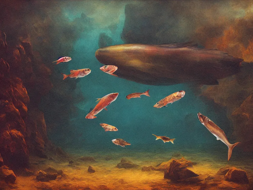 kanye - west!!! with fish body swimming in the ocean, | Stable ...