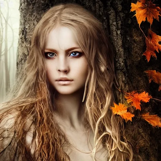 beautiful nordic volva / seiðr with blonde red wavy | Stable Diffusion ...