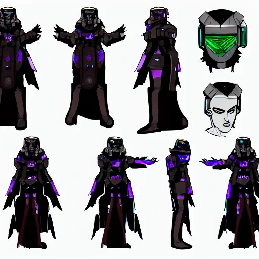 a cyberpunk + space opera warlock character design | Stable Diffusion | OpenArt