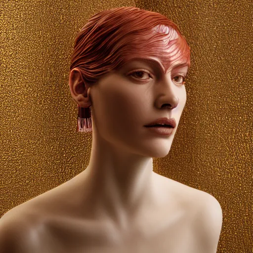 abstract highly detailed female sculpture portrait | Stable Diffusion ...