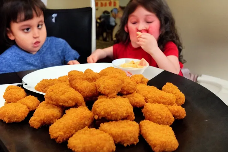 spirit shadow eating chicken nuggets | Stable Diffusion | OpenArt